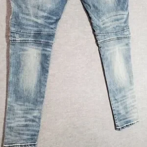 AMIRI | Jeans | Amiri Men Jeans 34 Blue Denim Slim Biker Moto Punk ...